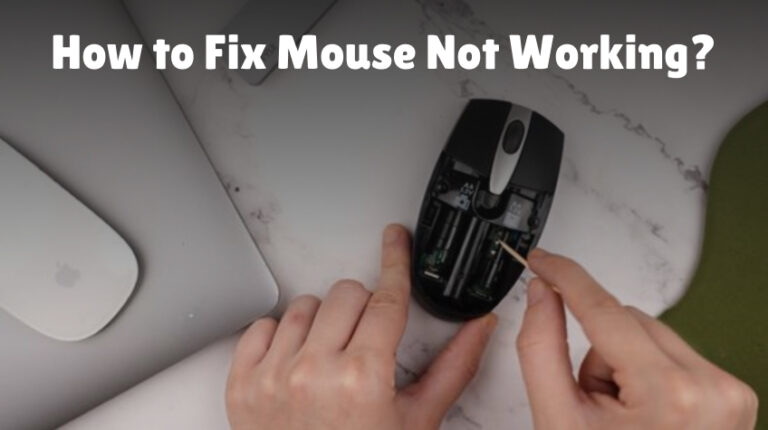 How To Fix Mouse Not Working Error In Windows 1011